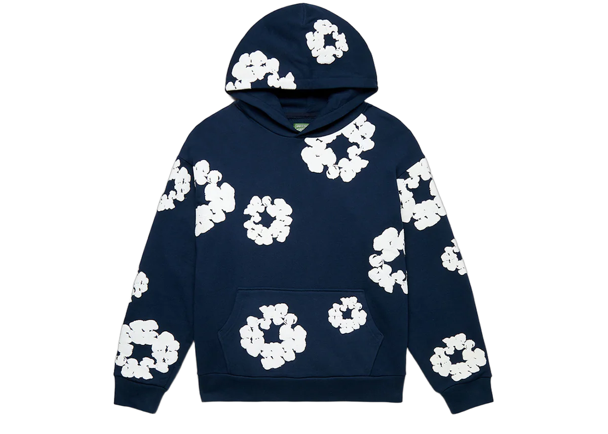 Denim Tears The Cotton Wreath Sweatshirt Navy – Newcop Dubai